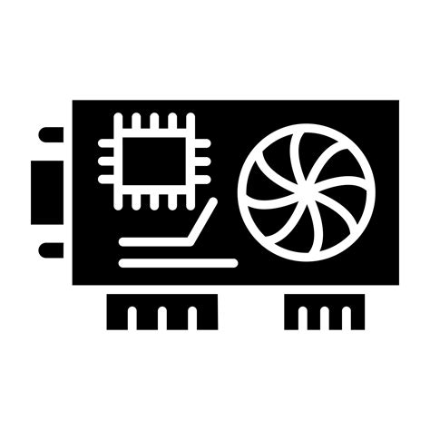 Graphics Card Icon Style 21208639 Vector Art At Vecteezy