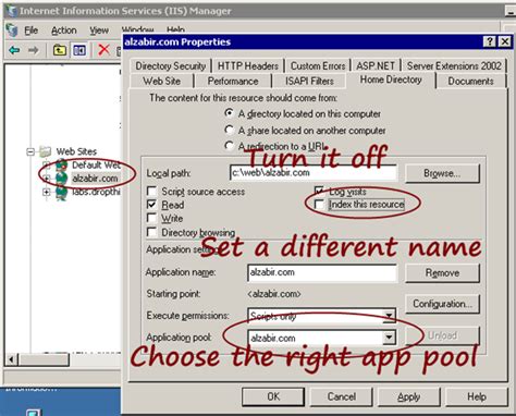 Best Practices For Creating Websites In Iis 60 Omar Al Zabir Blog