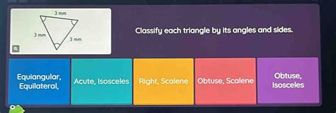 solved classify each triangle by its angles and sides q obtuse