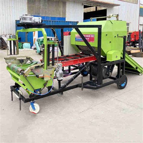 70cm Hay Baling And Wrapping Machine Grass Wheat Rice Corn Silage Baler