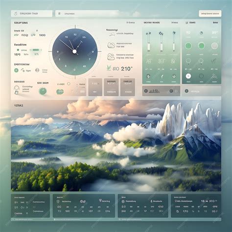 Premium Ai Image Web Dashboard Weather Weather Forecasting Dashboard Tabbed Layout Visually