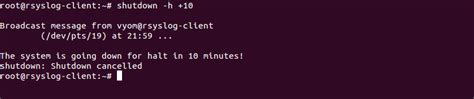 Linux Shutdown Command Along With Reboots Schedules