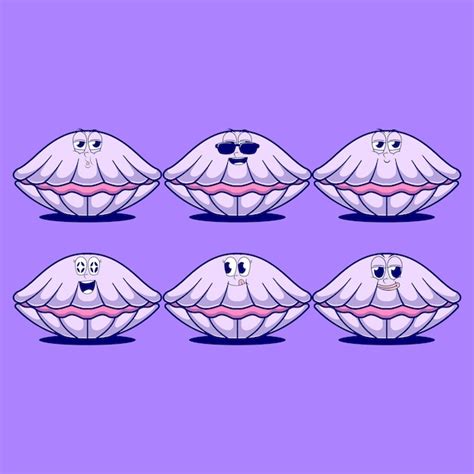 Seashell Cartoon Style Images Free Download On Freepik