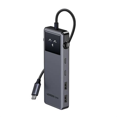 Hub Usb C Ugreen Uno 10gbps Hdmi 4k 60hz Afisaj Led Inteligent
