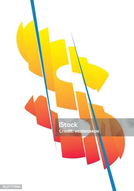 현대적인 세련된 컷 슬라이스 타이포그래피 벡터 일러스트 레이 션 0명에 대한 스톡 벡터 아트 및 기타 이미지 0명 개념 그라데이션 Istock