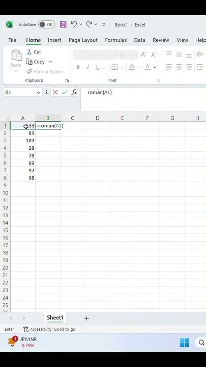 Numbers Into Roman Ms Excel Trick Microsoftclipchamp Excel Shorts Youtube