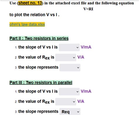 Solved Use Sheet No 13 In The Attached Excel File And The