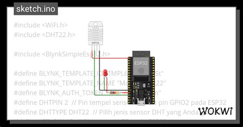 Dht22 Blynk Wokwi Esp32 Stm32 Arduino Simulator