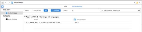 Ios Suppressing Deprecated Warnings In Xcode Stack Overflow