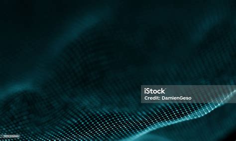 디지털 데이터 기술 물결 입자 음파 개념 빅 데이터 및 데이터 과학 파동 배경 3차원 형태에 대한 스톡 벡터 아트 및 기타 이미지 3차원 형태 건강관리와 의술 곡선