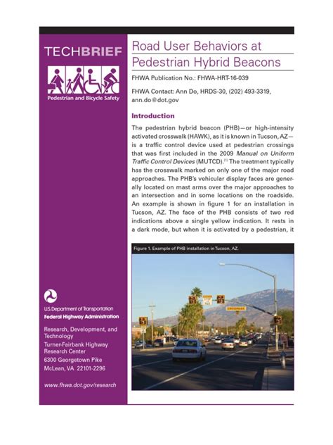 Analysis Of Driver And Pedestrian Behaviors At Pedestrian Hybrid Beacon Crosswalks Pdf