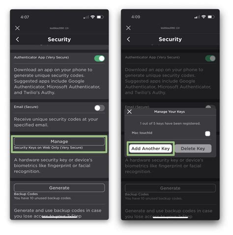2fa Via Security Key Now Available On The Roblox Ios App