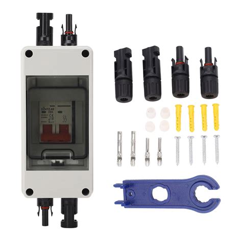 Solar Disconnect Switch Mini Circuit Breaker With Ip65 Waterproof Distribution Box Pv
