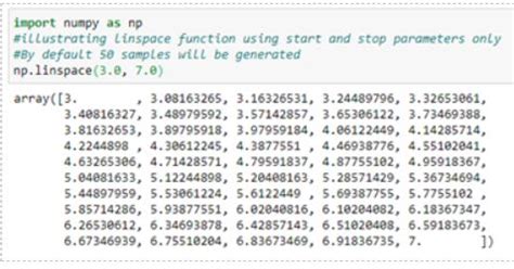 Numpy Linspace A Quick Glance Of Numpy Linspace With Examples