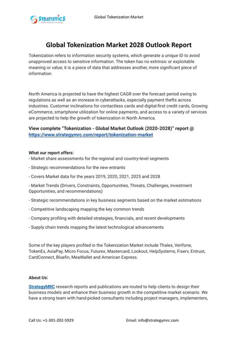 Ppt 2021 Tokenization Industry Global Analysis Report Powerpoint