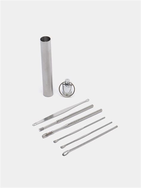 Набор инструментов для чистки ушей и удаления ушной серы медицинская сталь 6 штук купить по