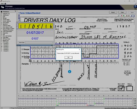 Future Date Not Allowed Rapidlog