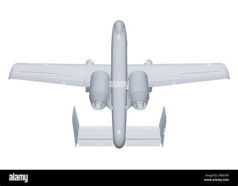 Polygonal Combat Aircraft In Isolate On A White Background Modern Combat Aircraft Stylized