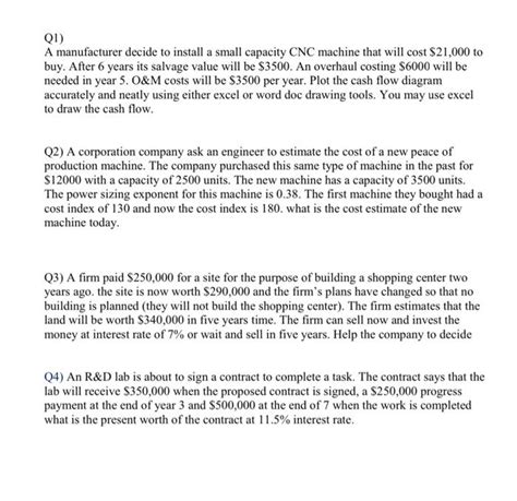 Solved Please Show The Steps And For The Calculation Show