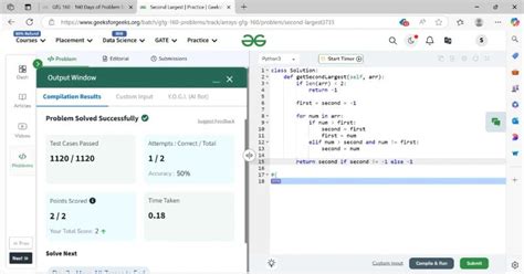 Gfg160 Codingjourney Python Geeksforgeeks Soumyashree Mishra