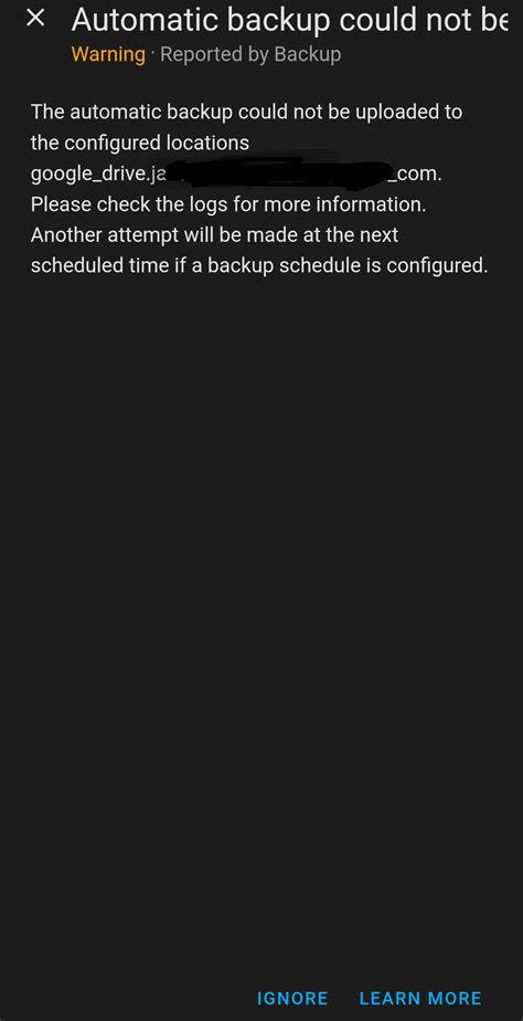 The Backup Repair Should Have An Option To Retry Feature Requests Home Assistant Community