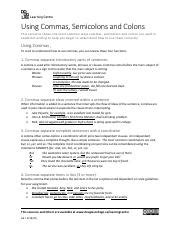 Understanding Commas Semicolons And Colons In Academic Writing
