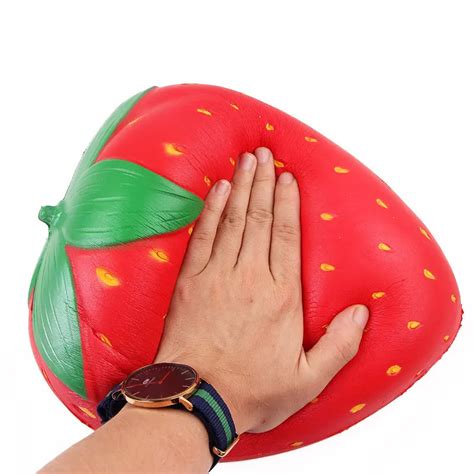 Extra Squishy Strawberry Jumbo Squishy Slow Rising Large Squishes Soft