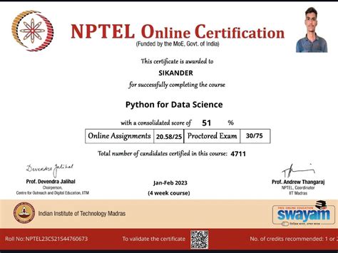 Datascience Python Nptelsuccess Sikander Choudhary