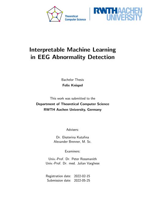 Pdf Interpretable Machine Learning In Eeg Abnormality Detection
