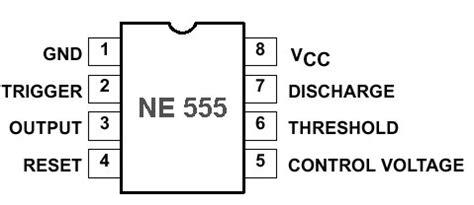 555 Timer Pinout Circuitspedia