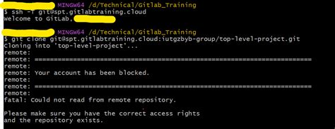 Your Account Has Been Blocked Via Git Pullclone Using Ssh On 1291
