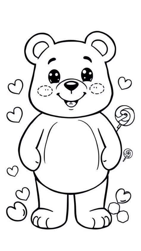 Gummy Bear Candy Coloring Pages 2025 Gummy Bear Candy Coloring Pages 2025