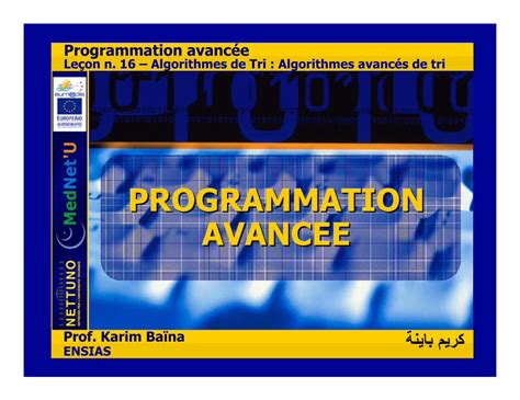 Pdf Baina Lec16 Moduleiv Sorting Algorithms 3 Advanced Sorting Algorithmes Dokumentips