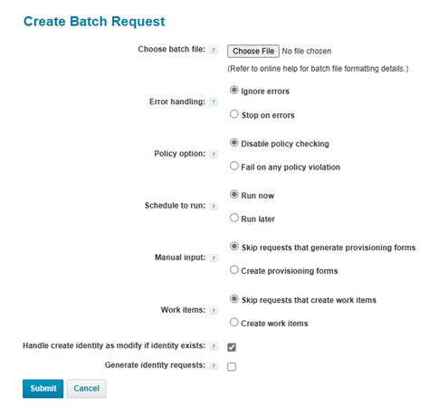 Hide Batch Request Settings Iiq Discussion And Questions Sailpoint