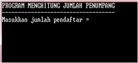 Membuat Program Menghitung Bus Dan Mikrolet Yang Berangkat Dengan