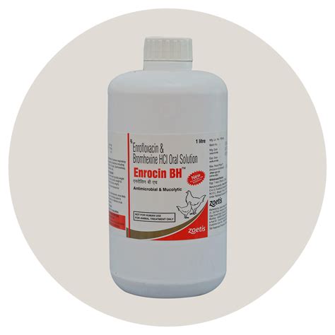 Enrocin Bh Poultry Antibiotic Enrofloxacin And Bromhexine Solution For