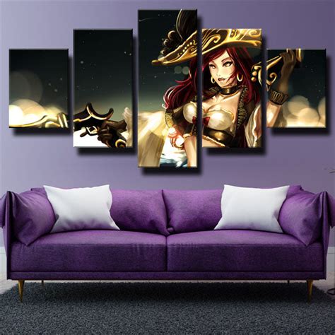 League Of Legends The Bounty Hunter Miss Fortune Canvas Wall Art