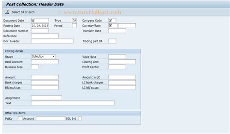 F 34 SAP Tcode Post Collection