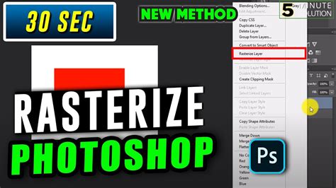 How To Rasterize In Photoshop 2024 YouTube