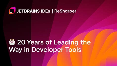 Crippe Alm On Linkedin Resharper 20 Years The Net Tools Blog