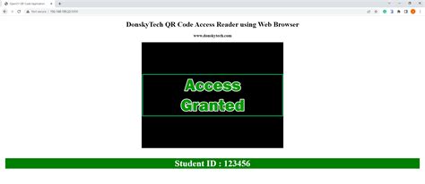 OpenCV QR Code Detection Using Your Web Browser Donskytech