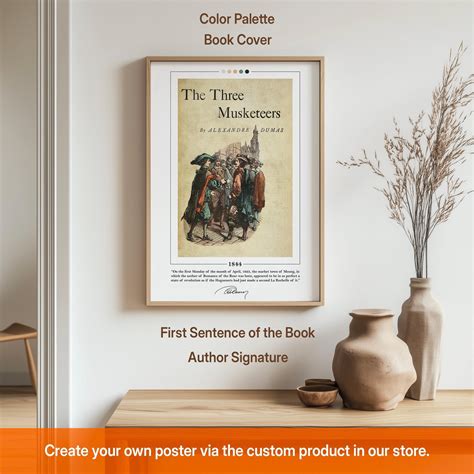 The Three Musketeers Book Cover Poster Alexandre Dumas The Three