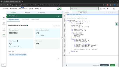 160daysofdsa Geeksforgeeks Dsa Java Greedyalgorithm Towerheights