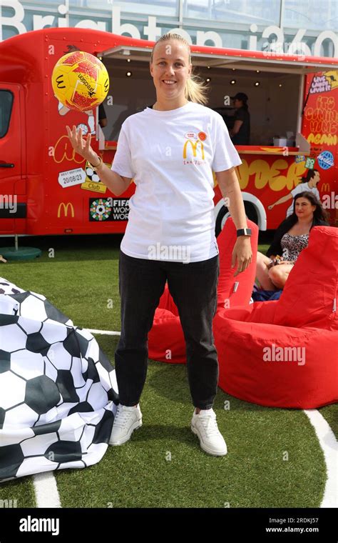 Editorial Use Only Lioness And Mcdonalds Football Ambassador Beth Mead