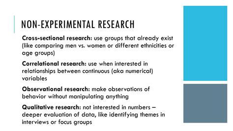 What Are Some Examples Of Non Experimental Research Printable