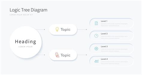 premium vector logic tree diagram infographic