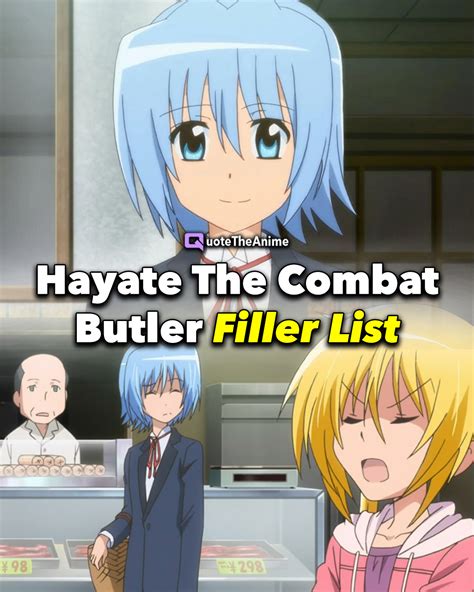 Hayate The Combat Butler Filler List Official Qta