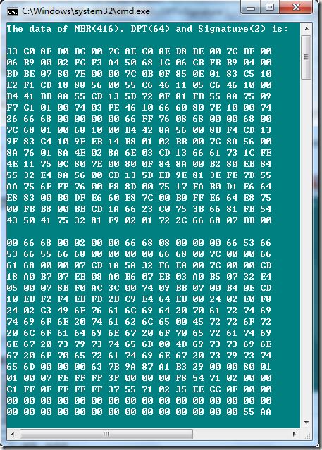 读取硬盘的第一扇区数据（mbrdptsignature）c如何使用createfile函数读取磁盘指定扇区 Csdn博客
