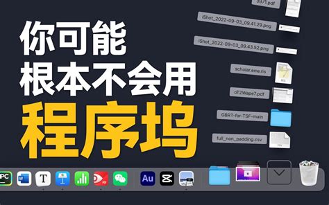 隐藏功能Mac程序坞远比你想象的强大 哔哩哔哩