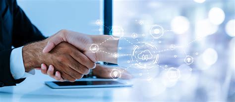 팀워크 가상 그래픽 다이어그램 디지털 기술 투자 협상 파트너십 팀워크 개념과의 성공적인 만남을 위해 투자자 사업가와 악수의 다중